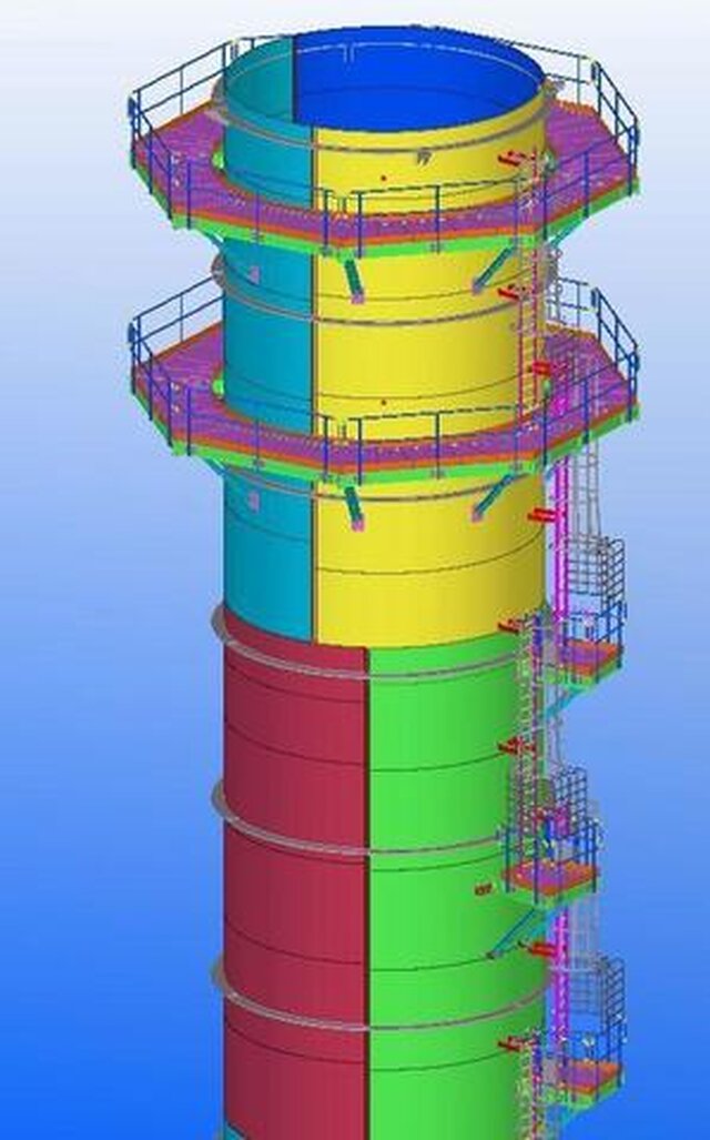 HRSG Main Stack - download free 3D model by Immidraws - Cad Crowd