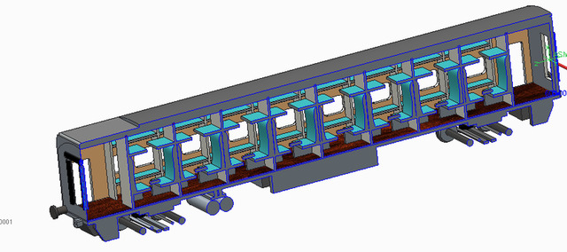 TRAIN with its cut section - download free 3D model by Mahalingam N R ...
